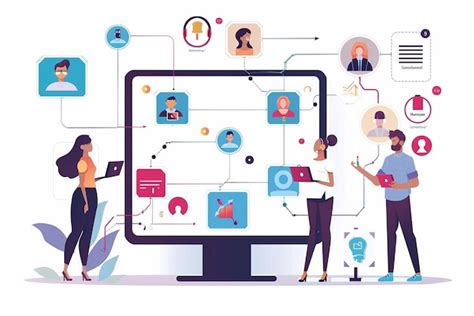 Premium Photo Efficient Team Collaboration Vector Illustration Of Modern Project Management