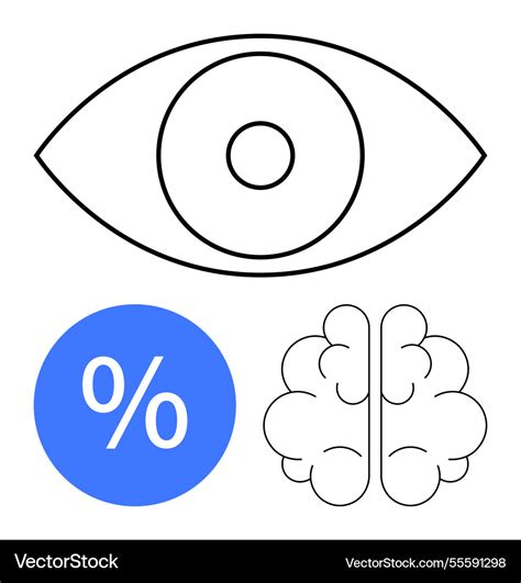Visual Perception Analytical Thinking Royalty Free Vector