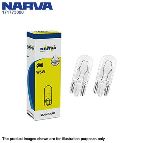 2 pcs NARVA W5W 12V 5W W2.1x9.5d 171773000 Light Bulb - Car & Motocycle