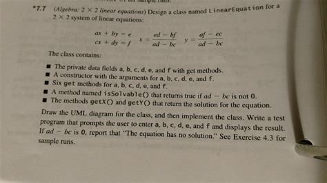 Solved LinearEquation For A CAlgebra X Linear Chegg