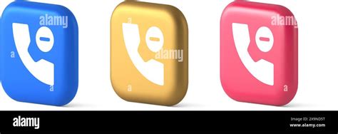 Phone Call Delete Contact Communication Button Remotely Voice Conversation Web Interface App 3d