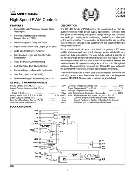 High Speed Pwm Controller