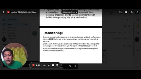 Metacognitive Regulation And Control By Mark Lester Acosta Youtube