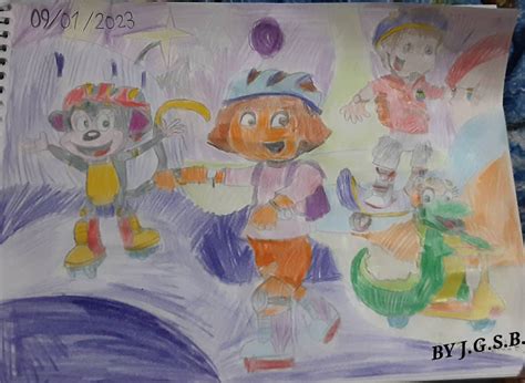 Doras Roller Skate Adventure By Joaogabyel On Deviantart