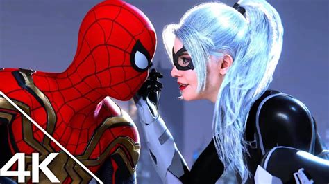 Spider Man Kisses Black Cat Almost Scene 4k Ultra Hd Spider Man