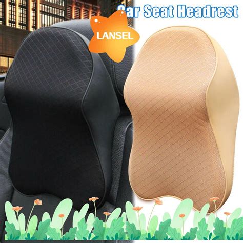 แลนเซล หมอนรองศีรษะเบาะรถยนต์แผ่นรองระบายอากาศหมอนรองคอเมมโมรี่โฟม Shopee Thailand