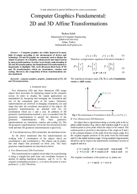 Transformation In Computer Graphics Pdf Ferisgraphics