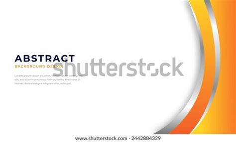 Abstract Background Elegant Orange Curve Shape Stock Vector Royalty Free 2442884329 Shutterstock