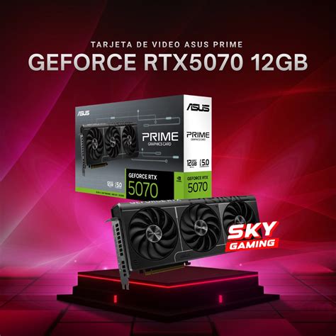 Tarjeta De Video Asus Prime Geforce Rtx 5070 12gb Gddr7 Sky Gaming Pc
