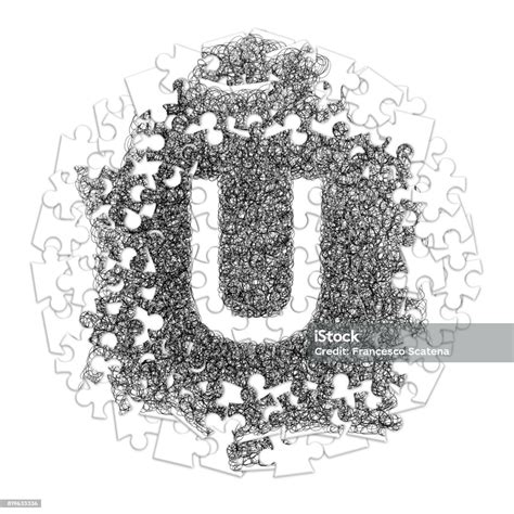 편지 미 손 글꼴 직소 퍼즐 모양에 흰색 배경 그래픽 펜으로 그려진 2차 도형에 대한 스톡 사진 및 기타 이미지 2차 도형 검은색 둥글게 말려진 Istock