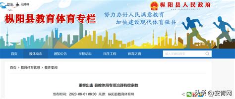 筹划组织补课，安徽一地3名教师被查！治理整治进行