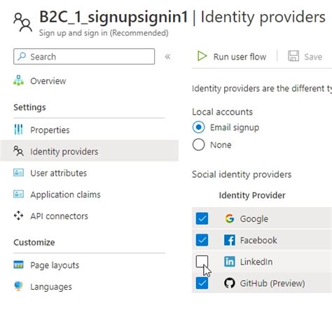 Add LinkedIn Authentication To Azure AD B2C In Public Web Forms