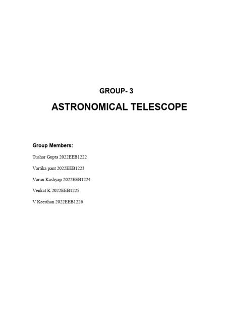 Telescope Ph102 Pdf Angular Resolution Telescope