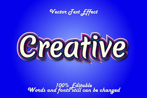 Premium Vector Creative Editable Text Effect