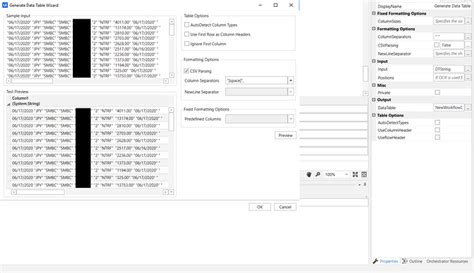 Column Separators In Generate Data Table Help Uipath Community Forum