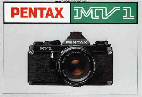 Pentax MV-1 instruction manual, user manual, camera manual