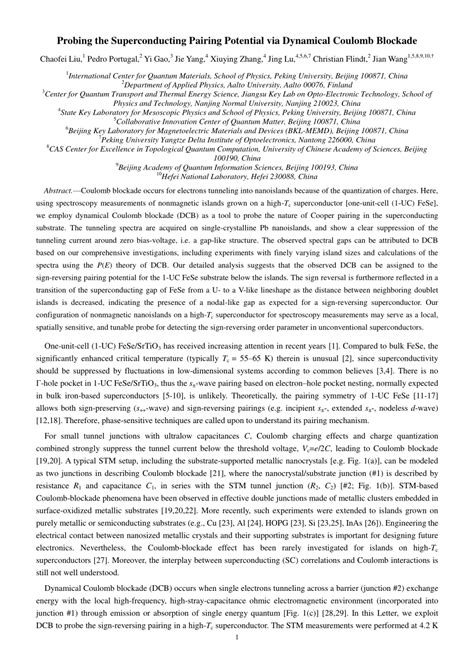 Pdf Probing The Superconducting Pairing Potential Via Dynamical