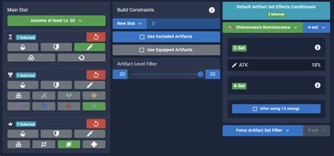 Build Page Tweaks · Issue 349 · Frzyc Genshin Optimizer · Github