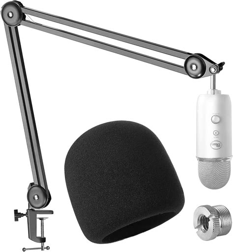 Blue Yeti Boom Arm Mic Stand With Pop Filter Professional