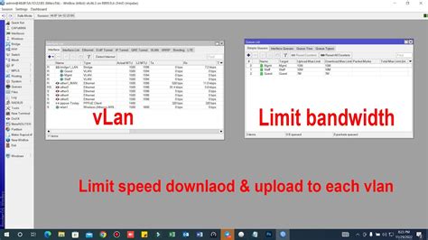 How To Limit Speed For Each Vlan In Mikrotik Router Youtube