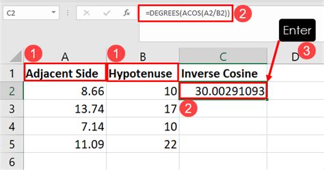 5 Ways To Calculate Inverse Cosine In Microsoft Excel How To Excel