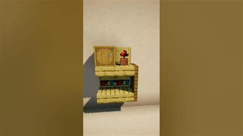 Как построить небольшую книжную полку в Minecraft Minecraft Minecraftshorts майнкрафт Youtube