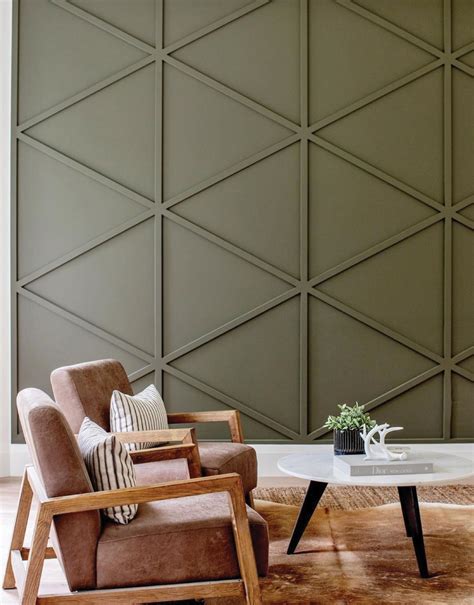 Geometric Wood Feature Walls Centsational Style