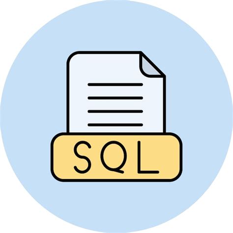 Premium Vector Sql File Flat Illustration