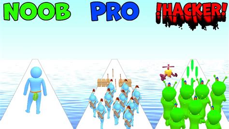 NOOB Vs PRO Vs HACKER Crowd Evolution DemoBA YouTube