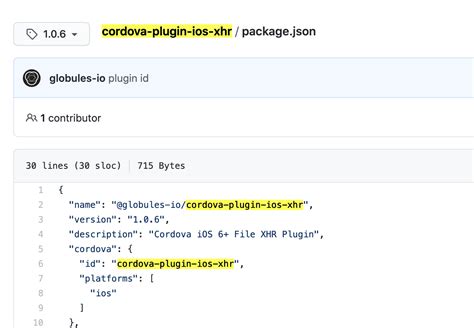 Cordova Plugin Ios Xhr Is Not In The Npm Registry · Issue 4 · Globules Iocordova Plugin Ios
