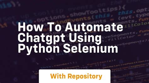 How To Automate Chatgpt Using Python Selenium Youtube