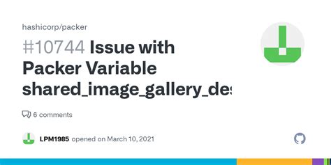 Issue With Packer Variable Sharedimagegallerydestination · Issue