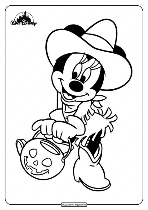 Halloween Minnie Mouse Printable Coloring Pages [2025]