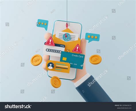3d Illustration Data Phishing Concept Online Stock Illustration