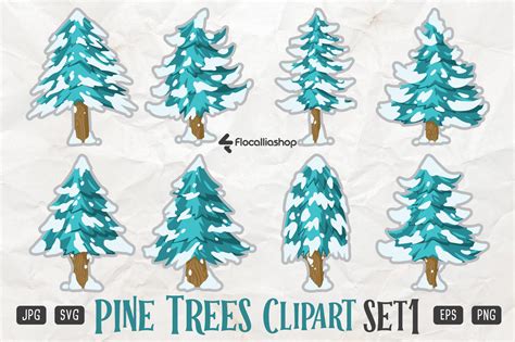 Pine Tree Vector Graphic By Flocalliastore Creative Fabrica