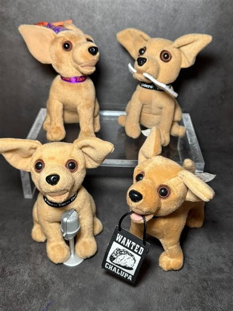 Taco Bell Chihuahuas Plush Dogs 6” Lot Of 4 Read Etsy