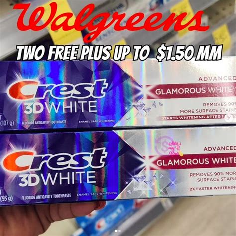 San Diego Saver Walgreens Freemm Crest Toothpaste