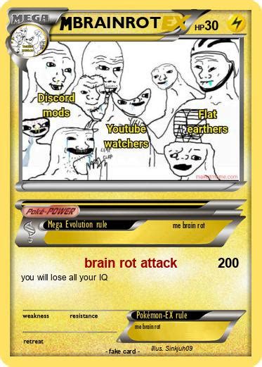 Pokémon Brainrot Brain Rot Attack My Pokemon Card