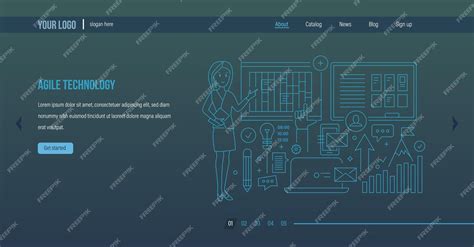 Premium Vector Agile Technology Agile Software Development Planning