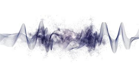 Abstract Audio Frequency Wave Representing Sound Dynamics In Modern Art Design Stock Image
