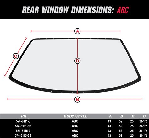 Car Windshield Size Chart Pe