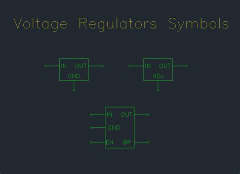 Voltage Regulator Symbols Dwg Autocad Cad Block Download