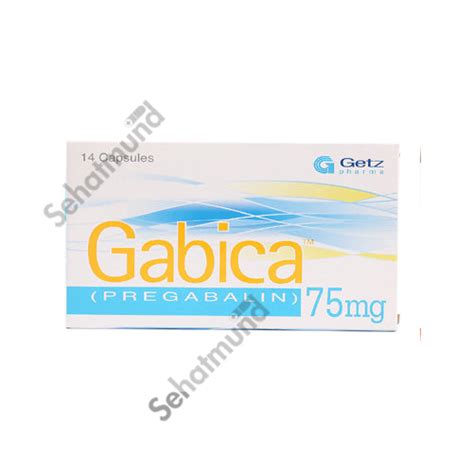 Gabica Capsules 75mg Sehatmund Online Medicine