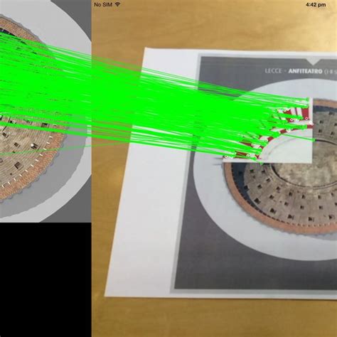 Matching Keypoints Between The Two Images Each Green Line Connects A