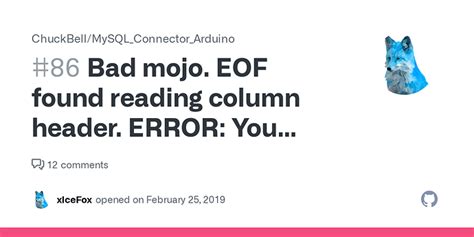Solucionado Eof Found Reading Column Header En La Segunda Query