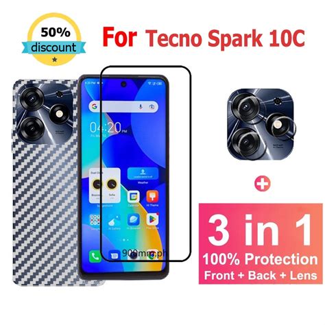 Tecno Spark 10c Tempered Glass Screen Protector For Tecno Spark 10 9t 9 8 7 Pro 8c 8p 7t 7p Go