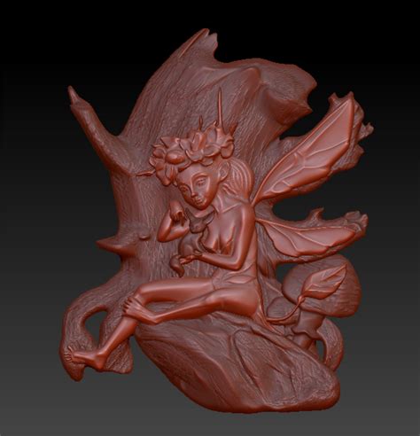 Stl File Fairy In The Forest・3d Printable Model To Download・cults