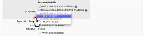 Shared IPs For SSL Certificates In The Control Panel