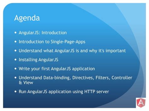 Angularjs Training Day 1 Basics Why What And Basic Features Of