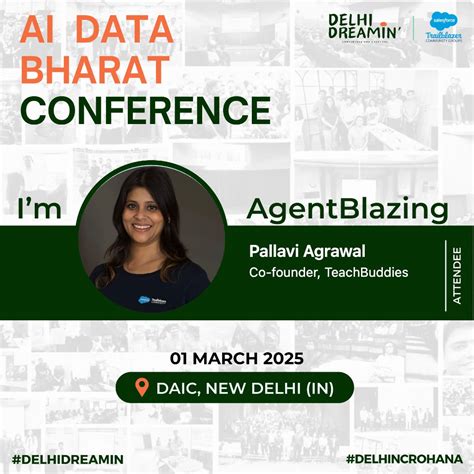 Delhidreamin Salesforcecommunity Ai Networking Trailblazercommunity Pallavi Agrawal